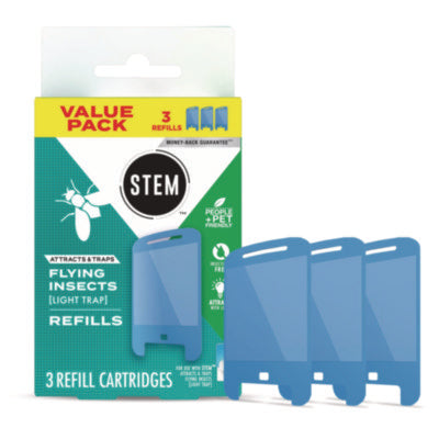 SC Johnson® STEM™ Light Trap Refills, 3 Refills/Pack, 8 Packs/Carton ...