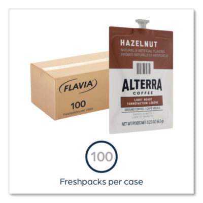 FLAVIA® Hazelnut Coffee Freshpack, 100/Carton – Office Ready