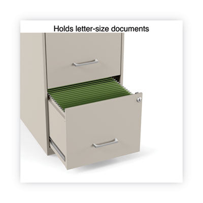 Alera® Soho Two-Drawer Vertical File Cabinet, 2 Drawers: File/File, Le ...