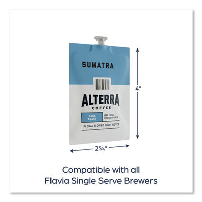FLAVIA® Alterra® Sumatra Coffee Freshpack, Sumatra, 0.3 oz Pouch, 100 ...